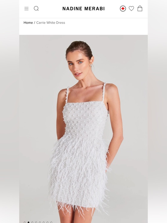NADINE MERABI | Dresses | Nadine Merabi Carrie White Dress | Poshmark